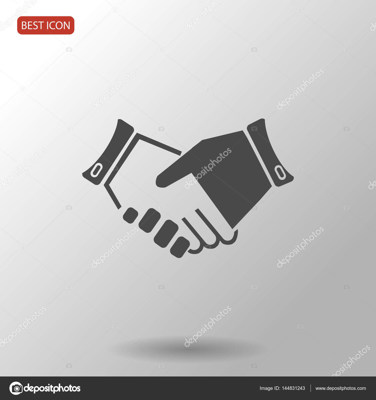 Hands shake icon Stock Vector Image by ©SimVA #144831243