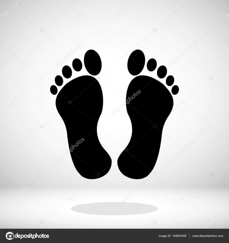 Black feet icon — Stock Vector © SimVA #144833459