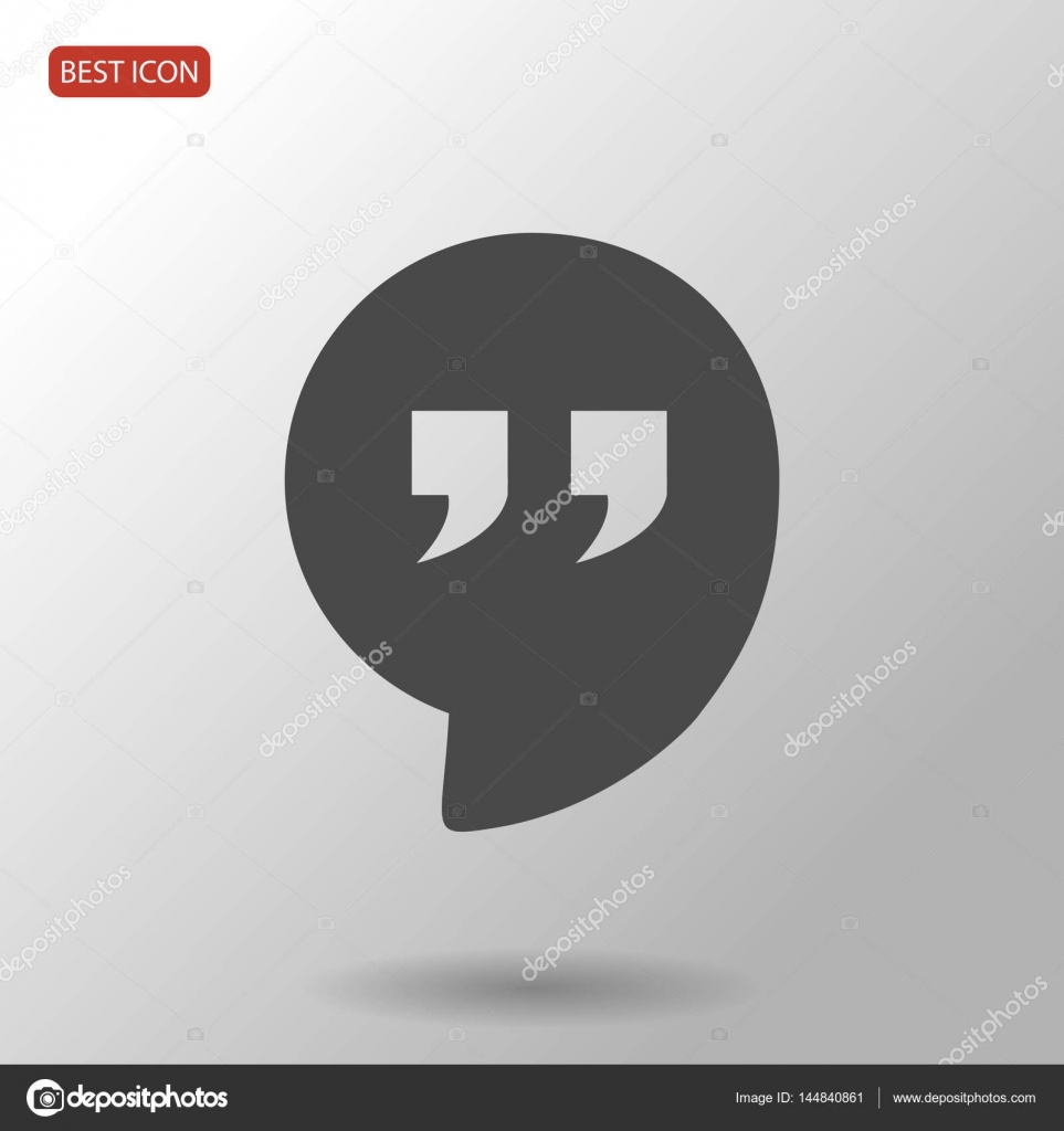 Quote sign icon Stock Vector by ©SimVA 144840861
