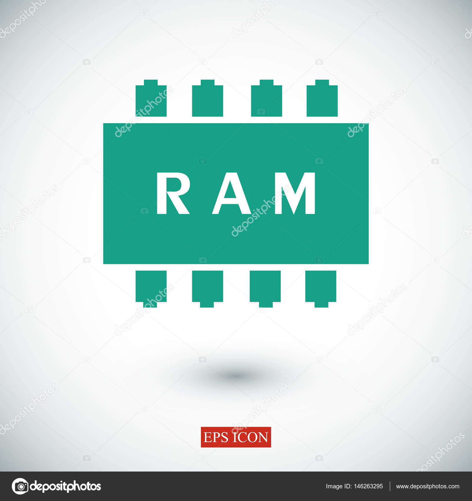 Ram storage icon Stock Vector by ©SimVA 146263295