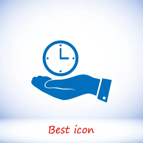 Icono de reloj azul imágenes de stock de arte vectorial | Depositphotos