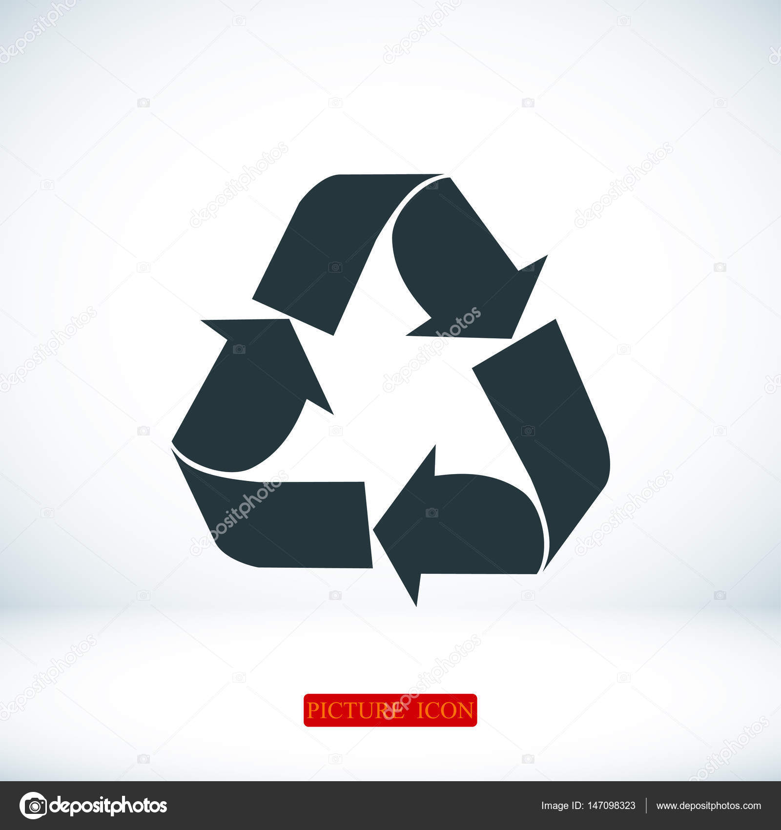 Reciclar icono de signo Vector de stock #147098323 de ©SimVA