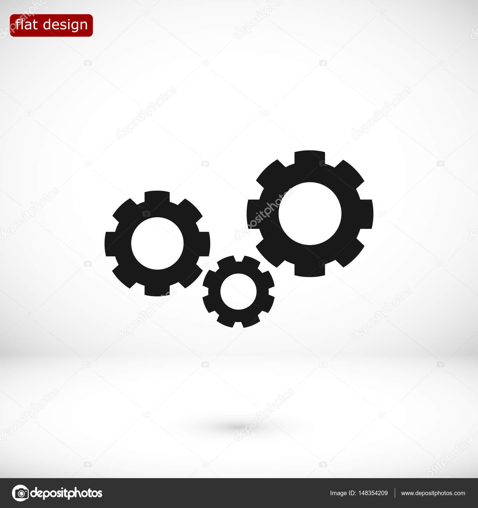 Gear sign icon Stock Vector Image by ©SimVA #148354209