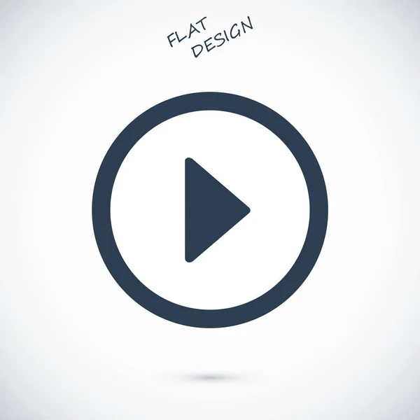 Play button of media player Stock Vector by ©SimVA 153783382