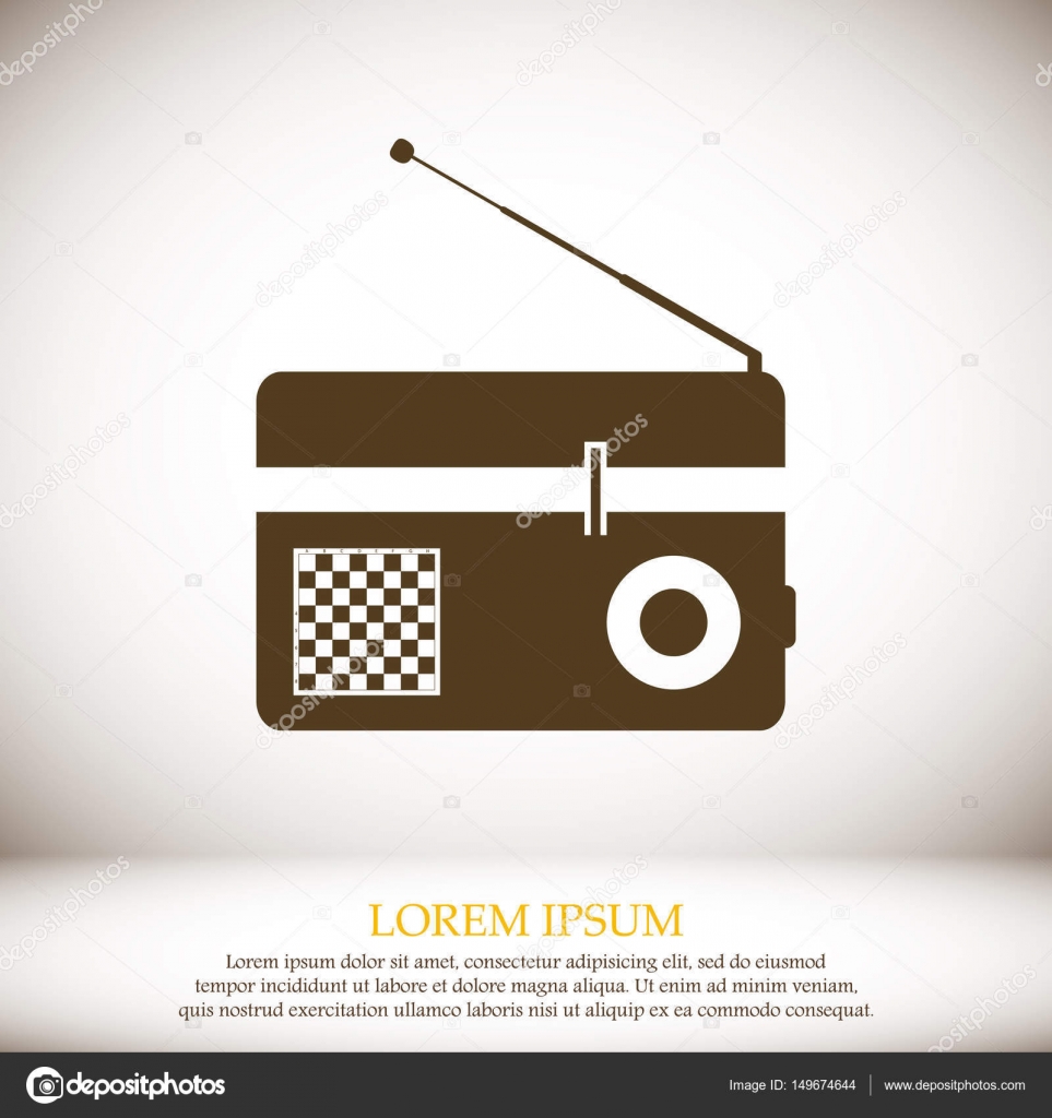 Radio simple icon Stock Vector by ©SimVA 149674644