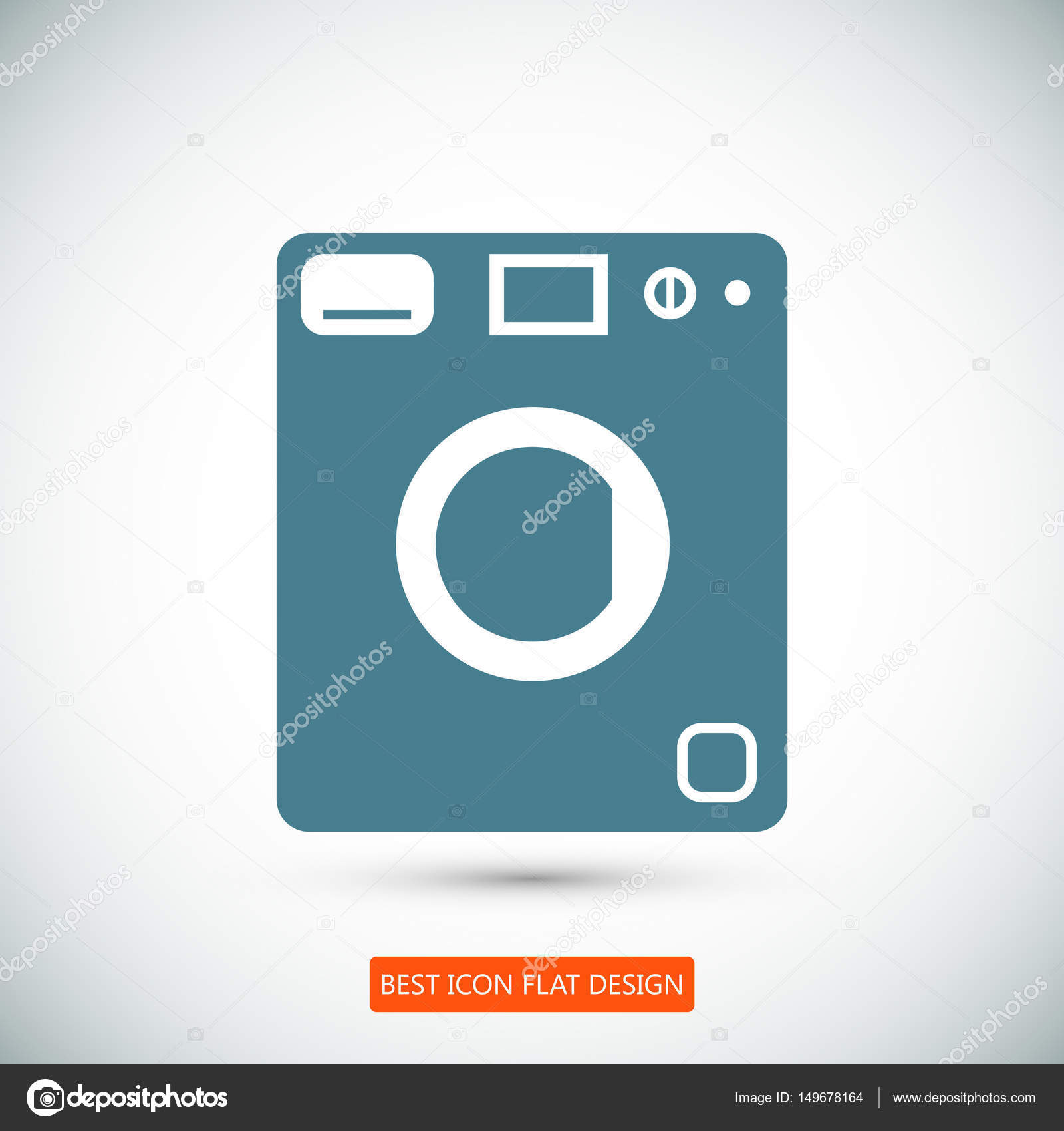 Washing machine icon Stock Vector by ©SimVA 149678164
