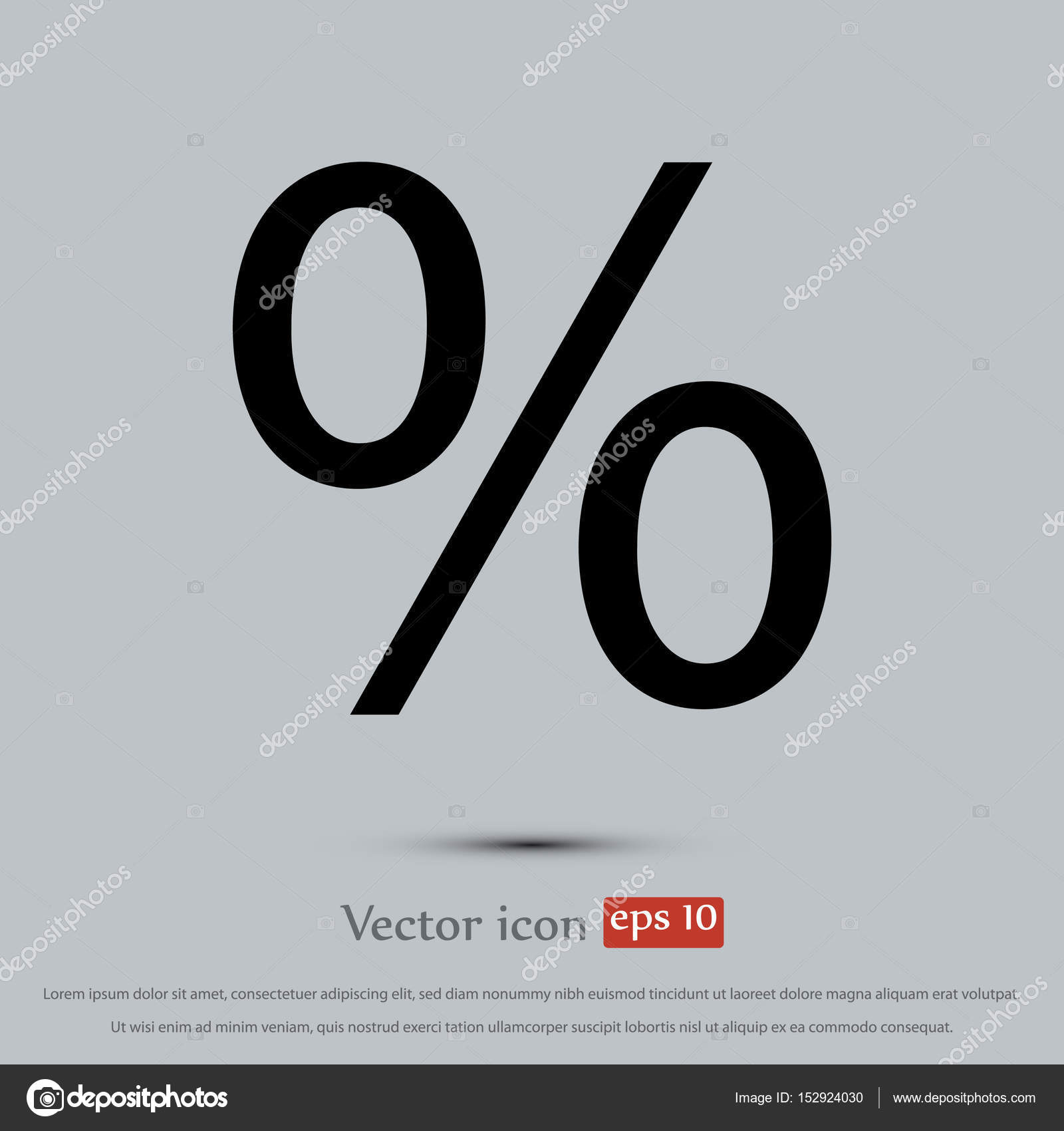 Percent sign icon Stock Vector by ©SimVA 152924030