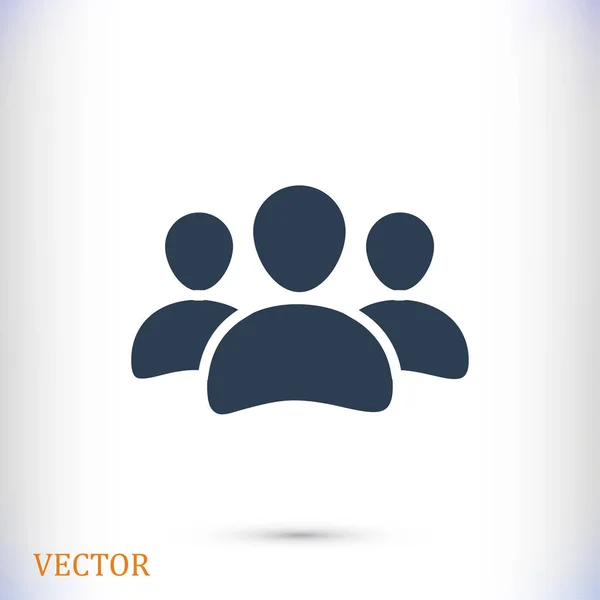 Three people icon — Stock Vector © SimVA #141013468