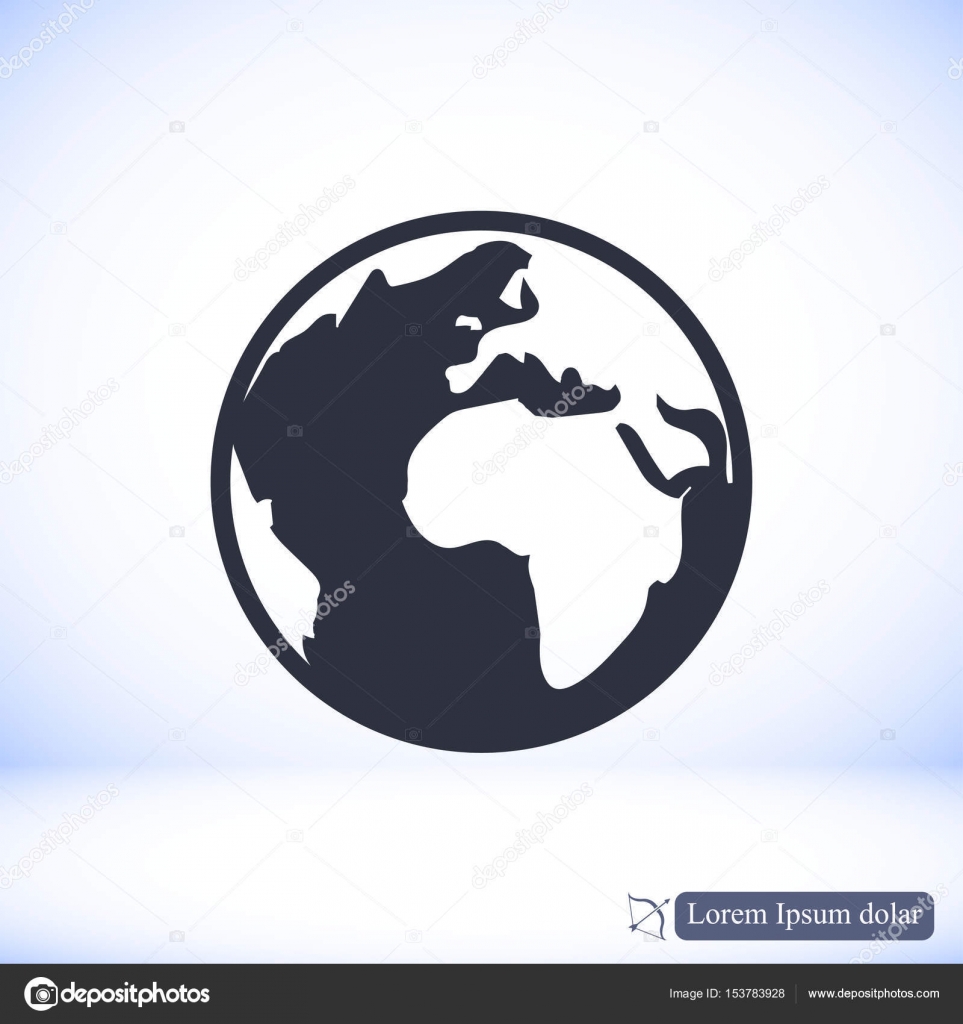 Simple globe icon Stock Vector by ©SimVA 153783928