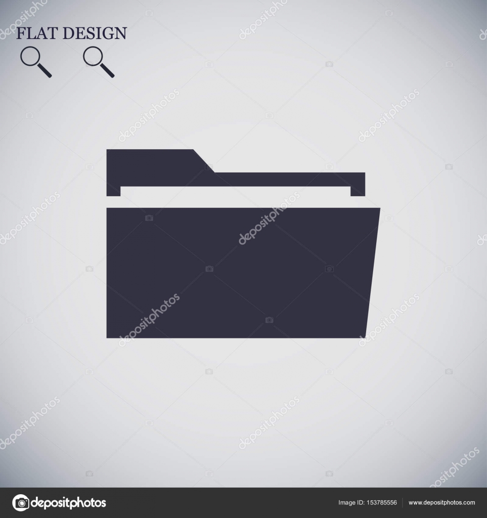 Simple folder icon Stock Vector by ©SimVA 153785556