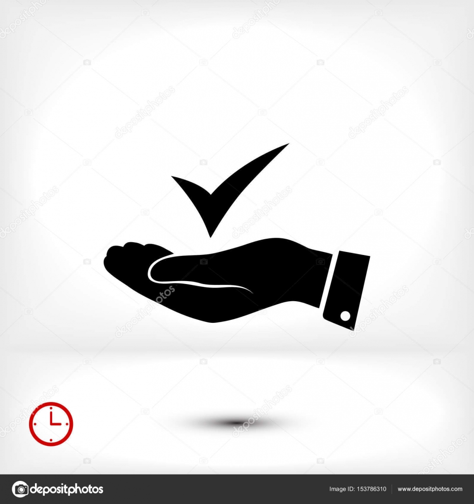 Confirm symbol icon Stock Vector Image by ©SimVA #153786310