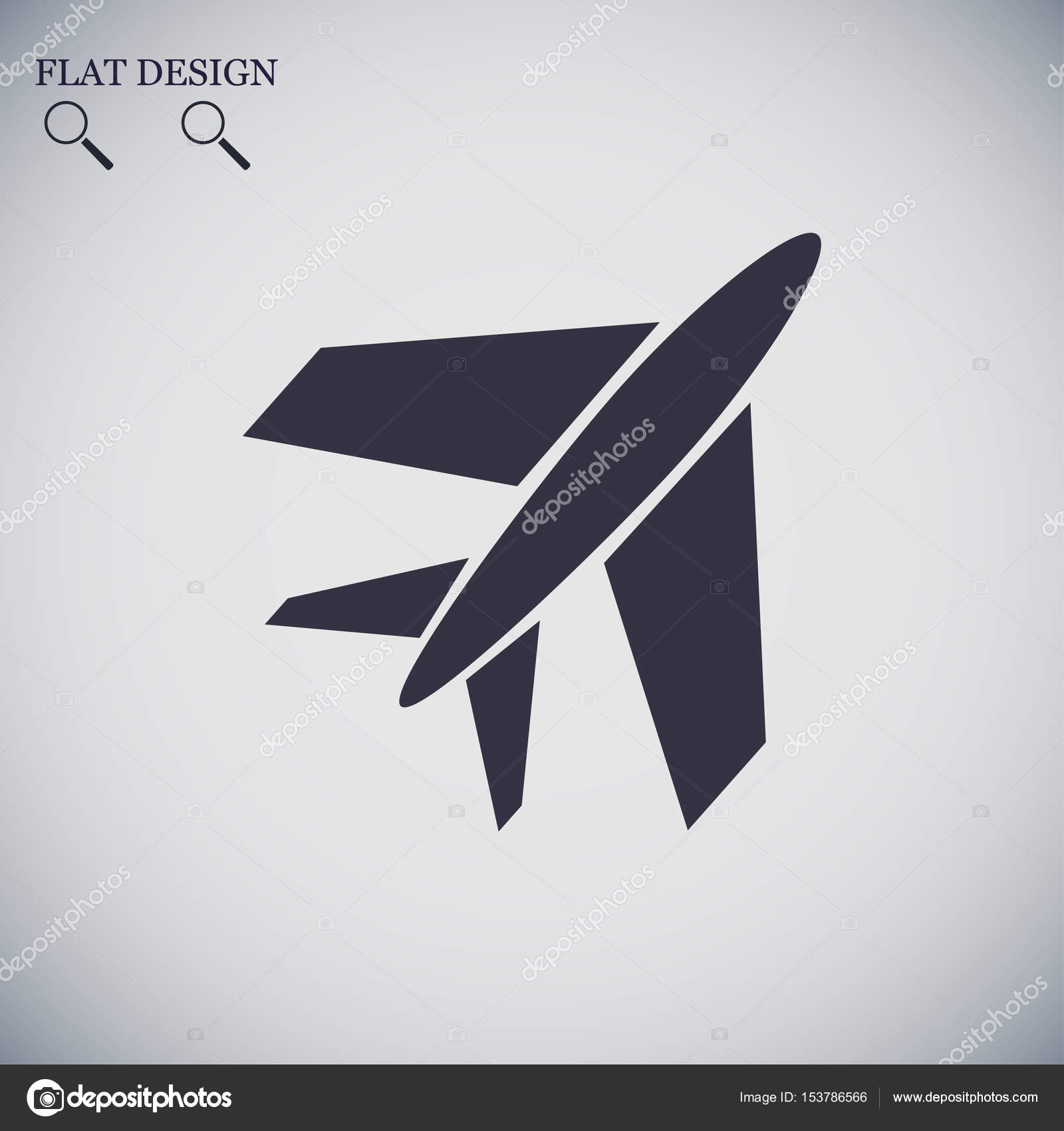 Simple plane icon Stock Vector by ©SimVA 153786566