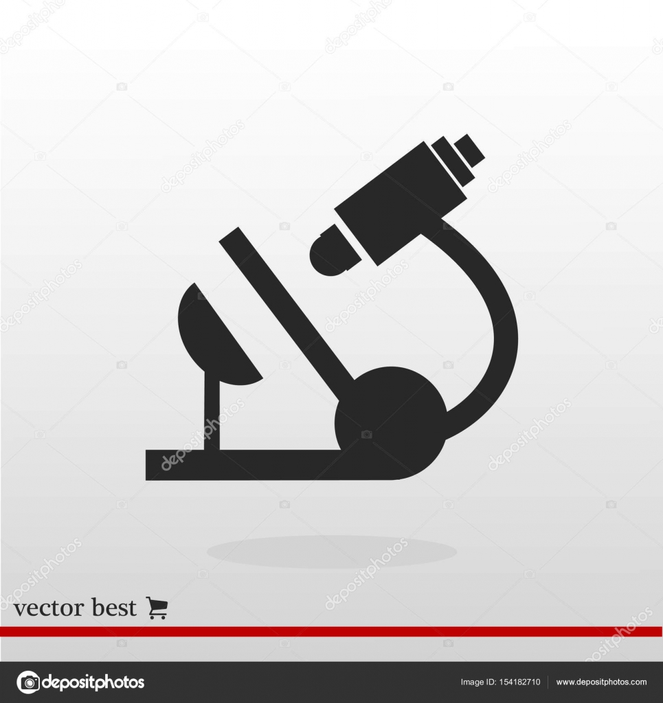 Microscope sign icon Stock Vector by ©SimVA 154182710