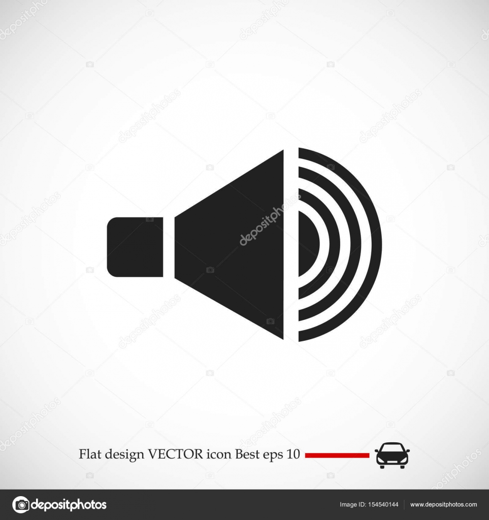 Speaker sign icon Stock Vector Image by ©SimVA #154540144