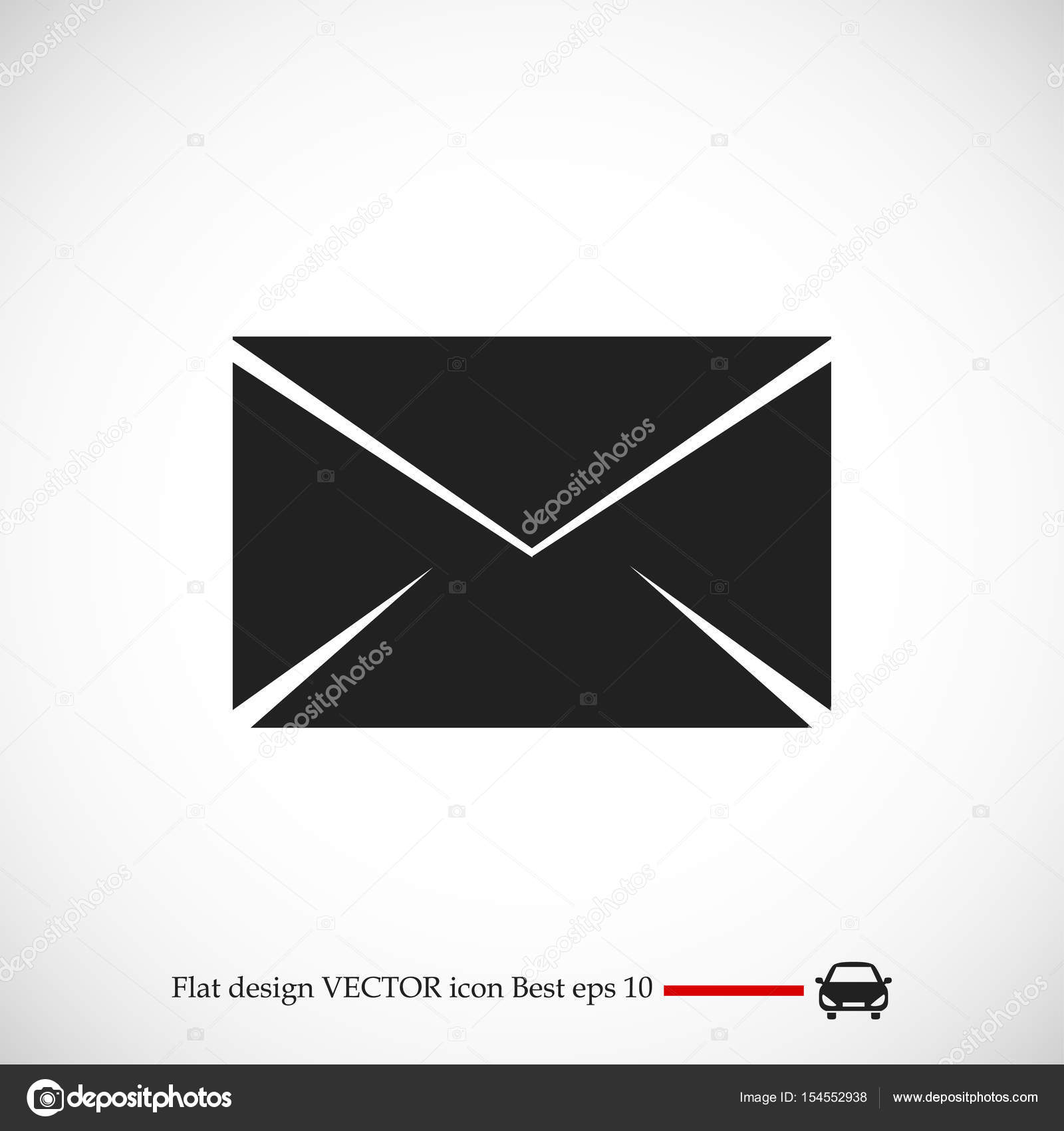 Envelope sign icon Stock Vector by ©SimVA 154552938