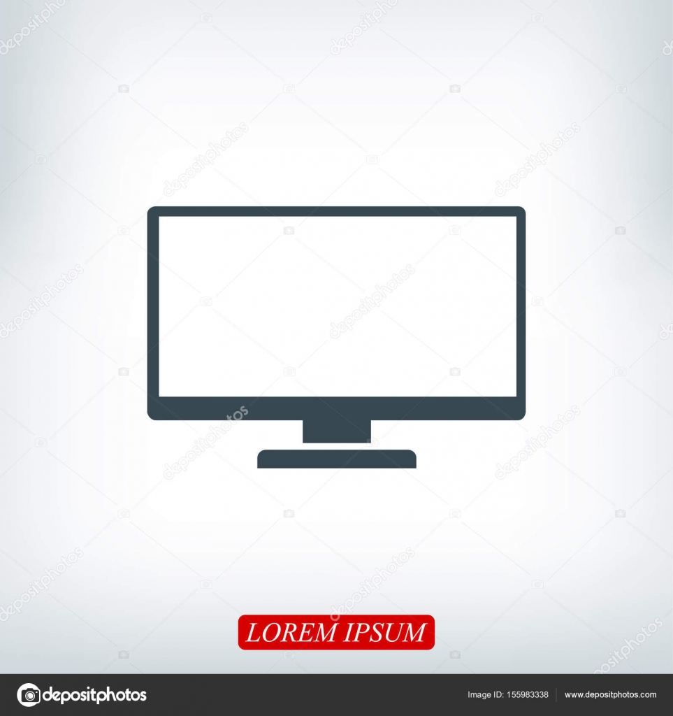 TV sign icon Stock Vector by ©SimVA 155983338