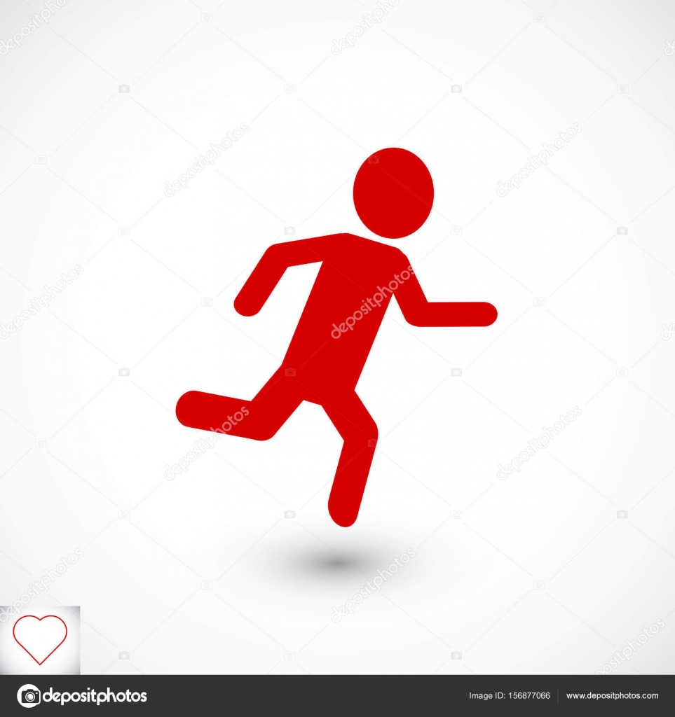 Running man icon Stock Vector by ©SimVA 156877066