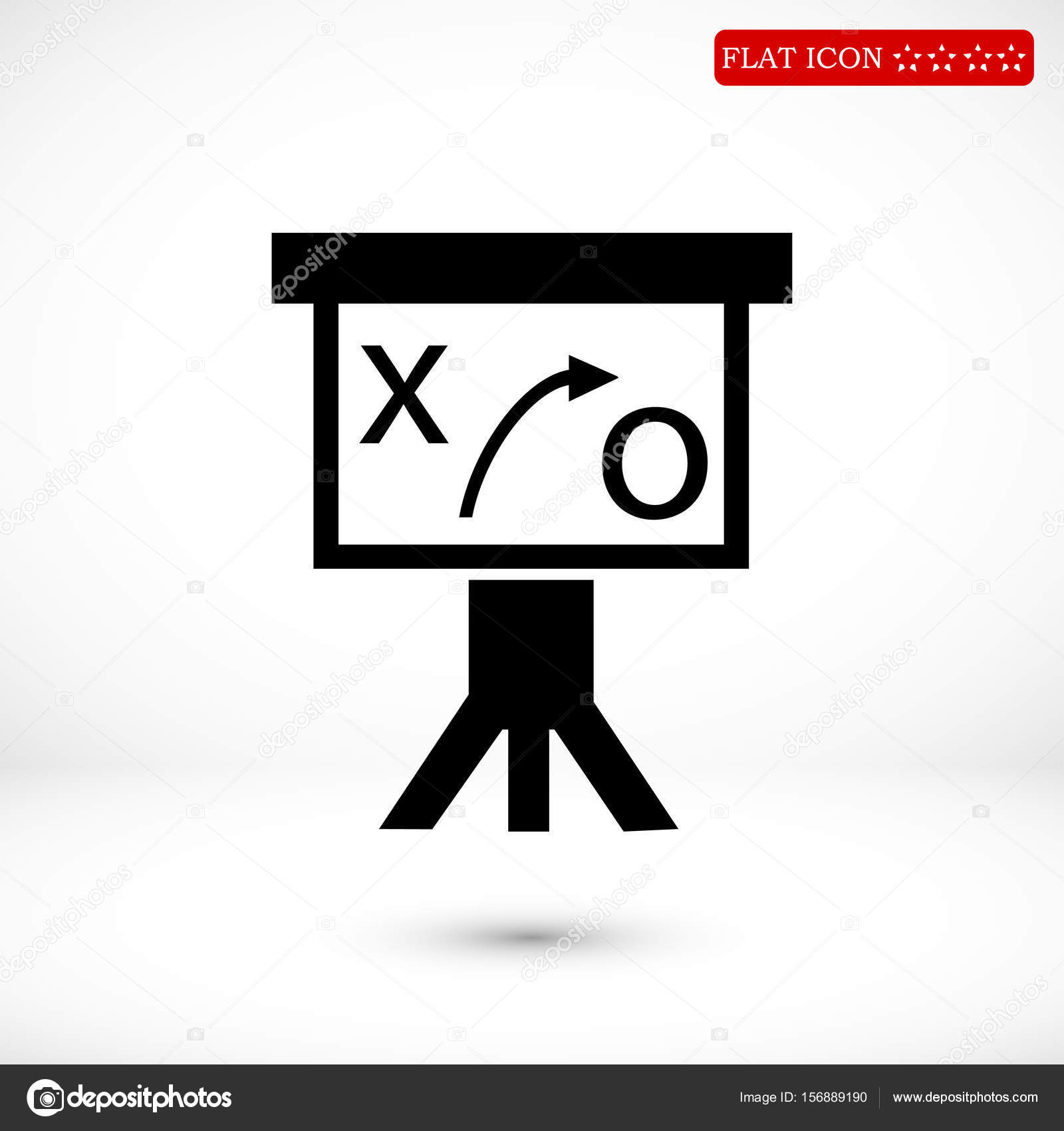 Presentation sign icon Stock Vector by ©SimVA 156889190