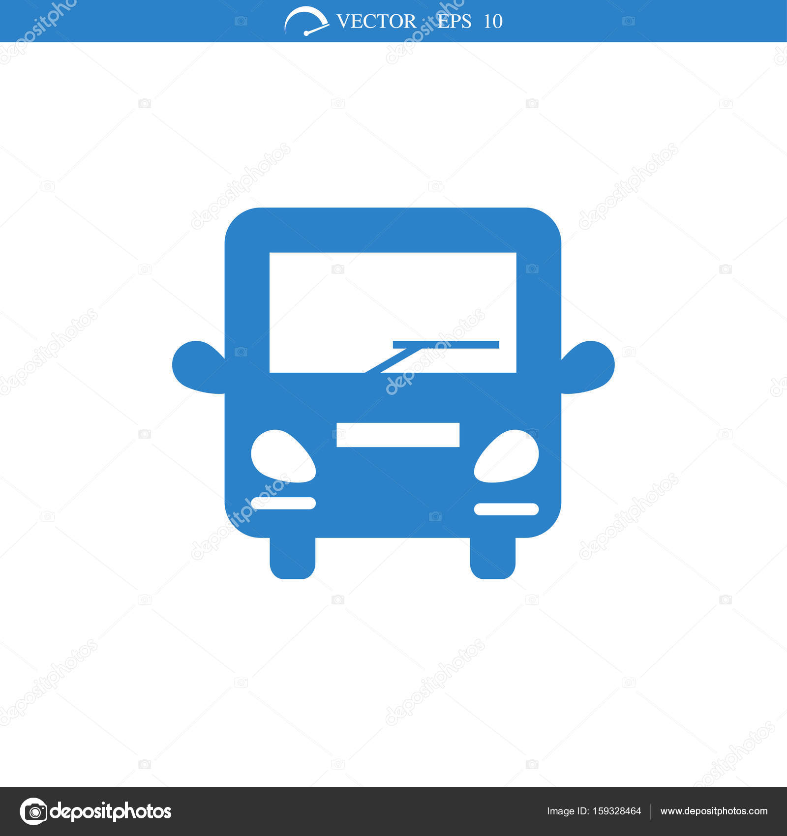 Bus sign icon Stock Vector by ©SimVA 159328464