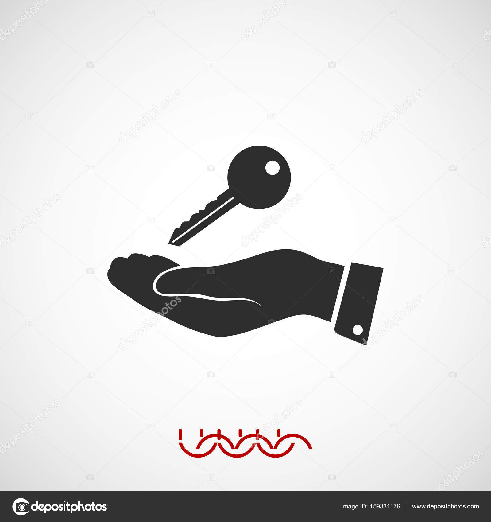 Key sign icon Stock Vector Image by ©SimVA #159331176
