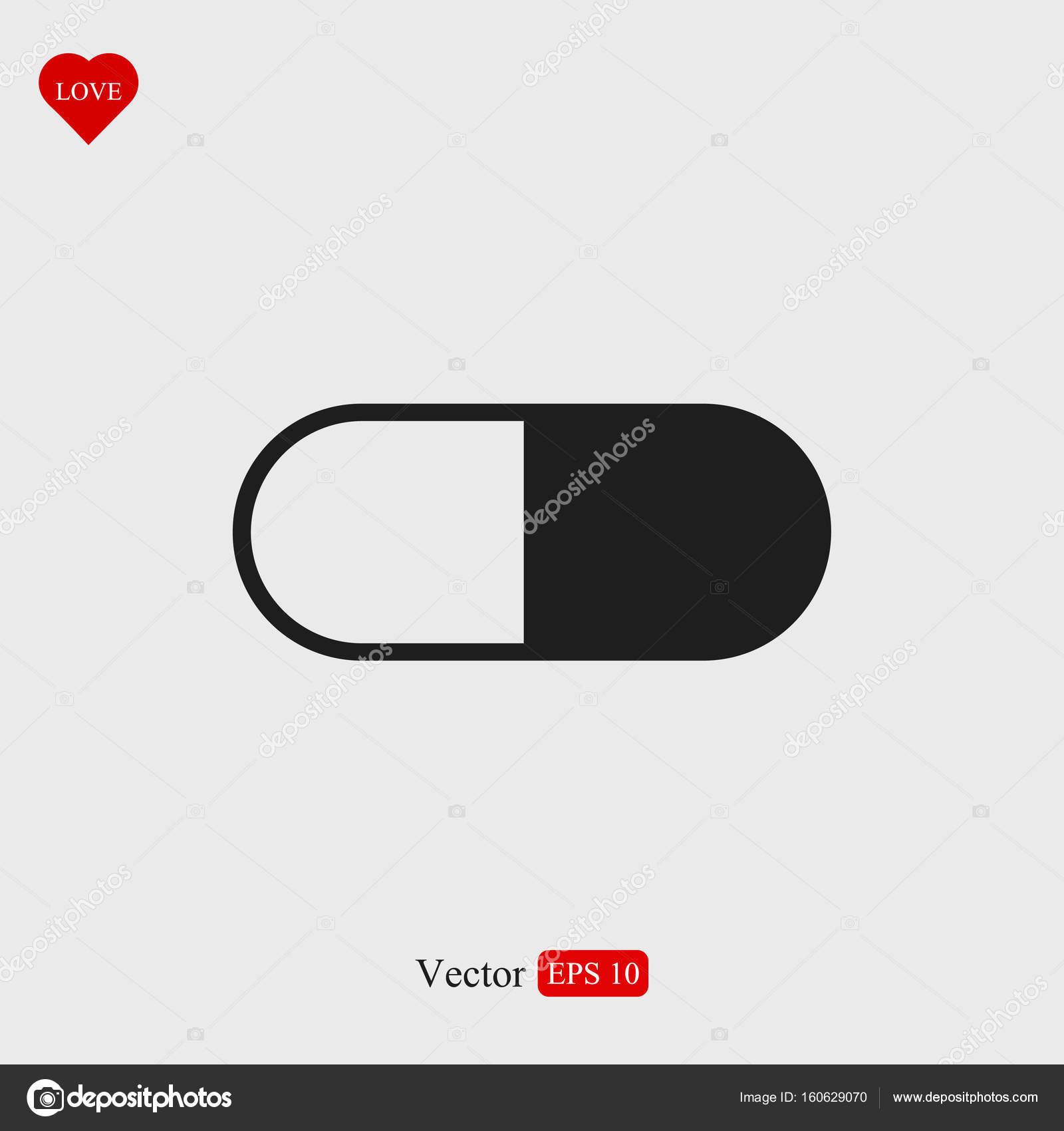 Capsul simple icon Stock Vector by ©SimVA 160629070