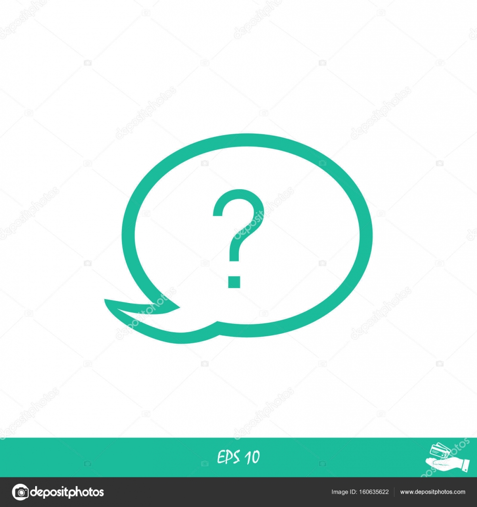 Chat, question icon Stock Vector by ©SimVA 160635622