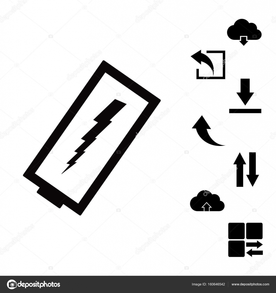 Discharged battery icon — Stock Vector © SimVA #160646542