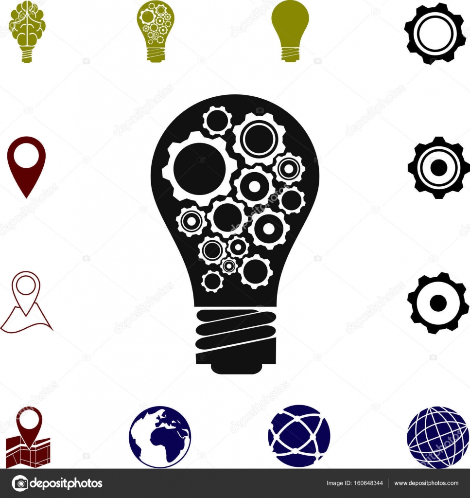 Light bulb icon Stock Vector by ©SimVA 160648344
