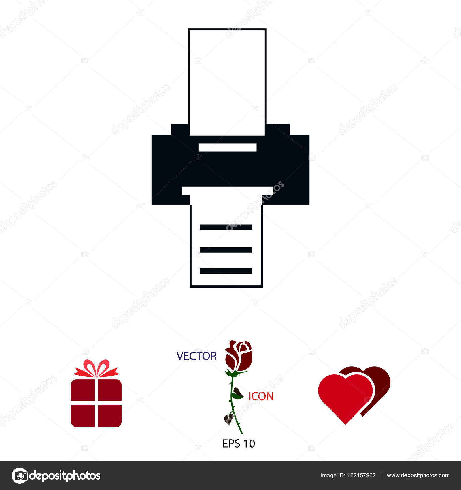 Printer sign icon Stock Vector Image by ©SimVA #162157962