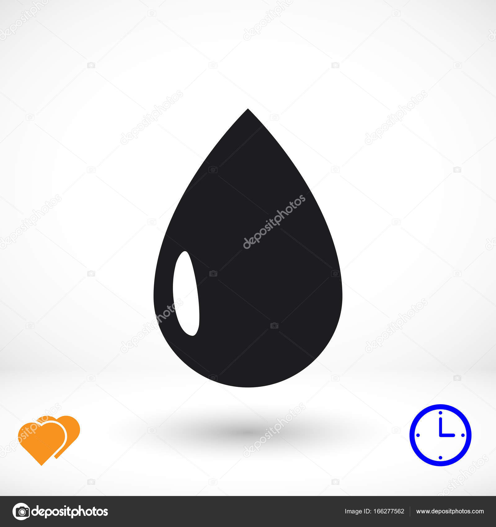 Simple drop icon — Stock Vector © SimVA #166277562
