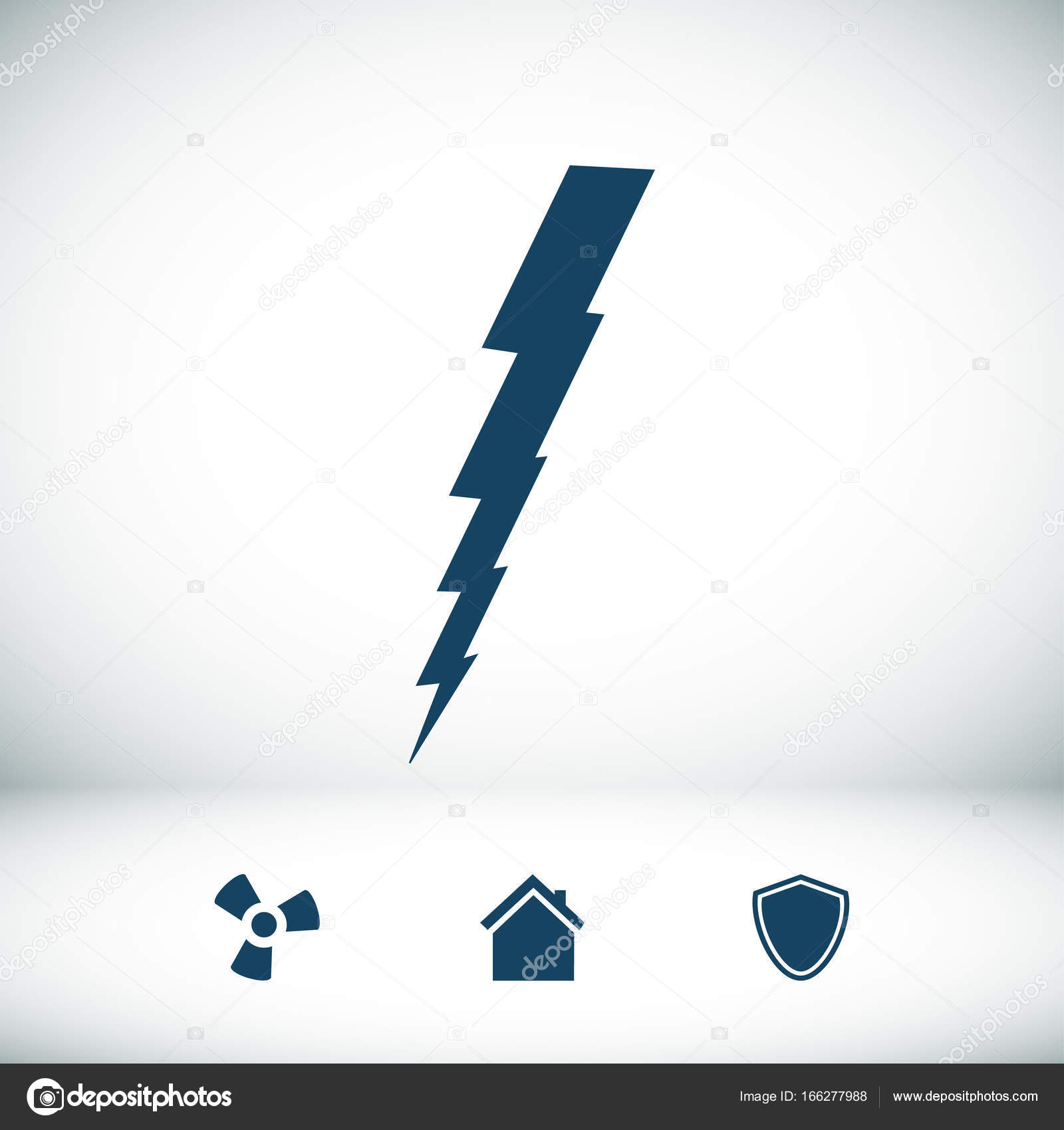 Bolt flat icon Stock Vector Image by ©SimVA #166277988