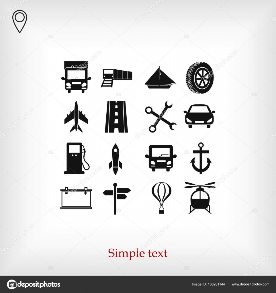 Pictograph of Transport icon — Stock Vector © SimVA #166281144