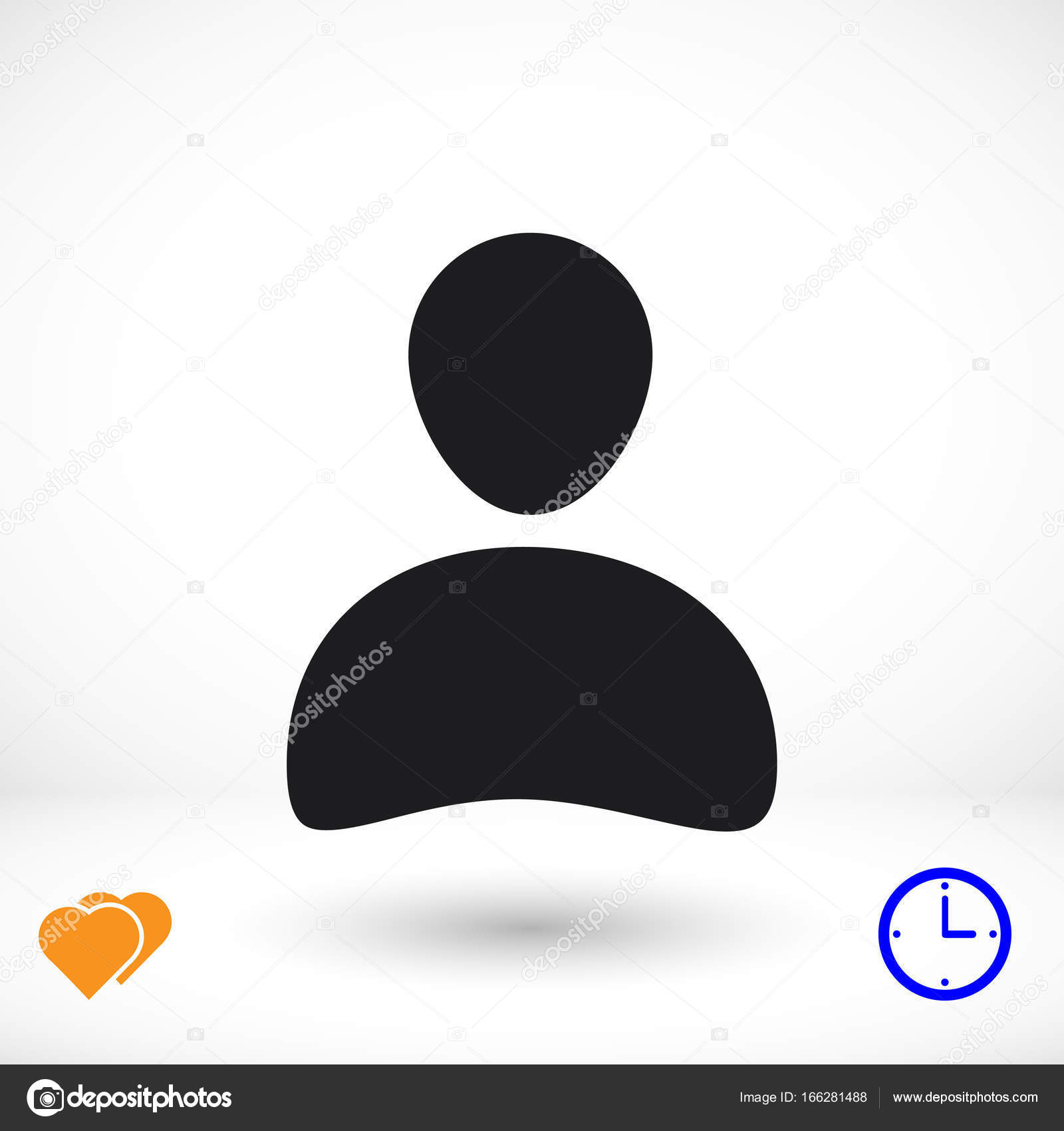 User avatar icon Stock Vector by ©SimVA 166281488