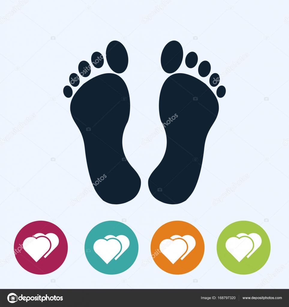 Feet sign icon Stock Vector by ©SimVA 168797320