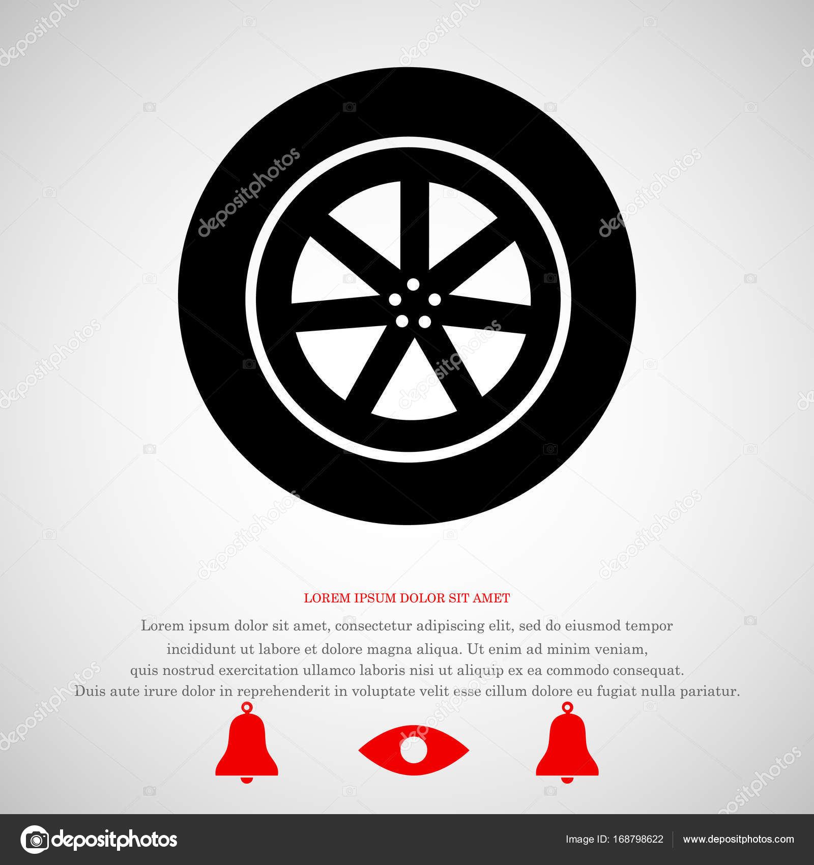 Wheel sign icon Stock Vector Image by ©SimVA #168798622