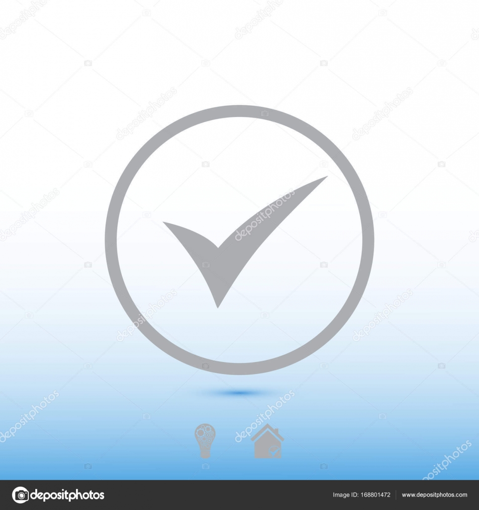 Confirm sign icon Stock Vector Image by ©SimVA #168801472