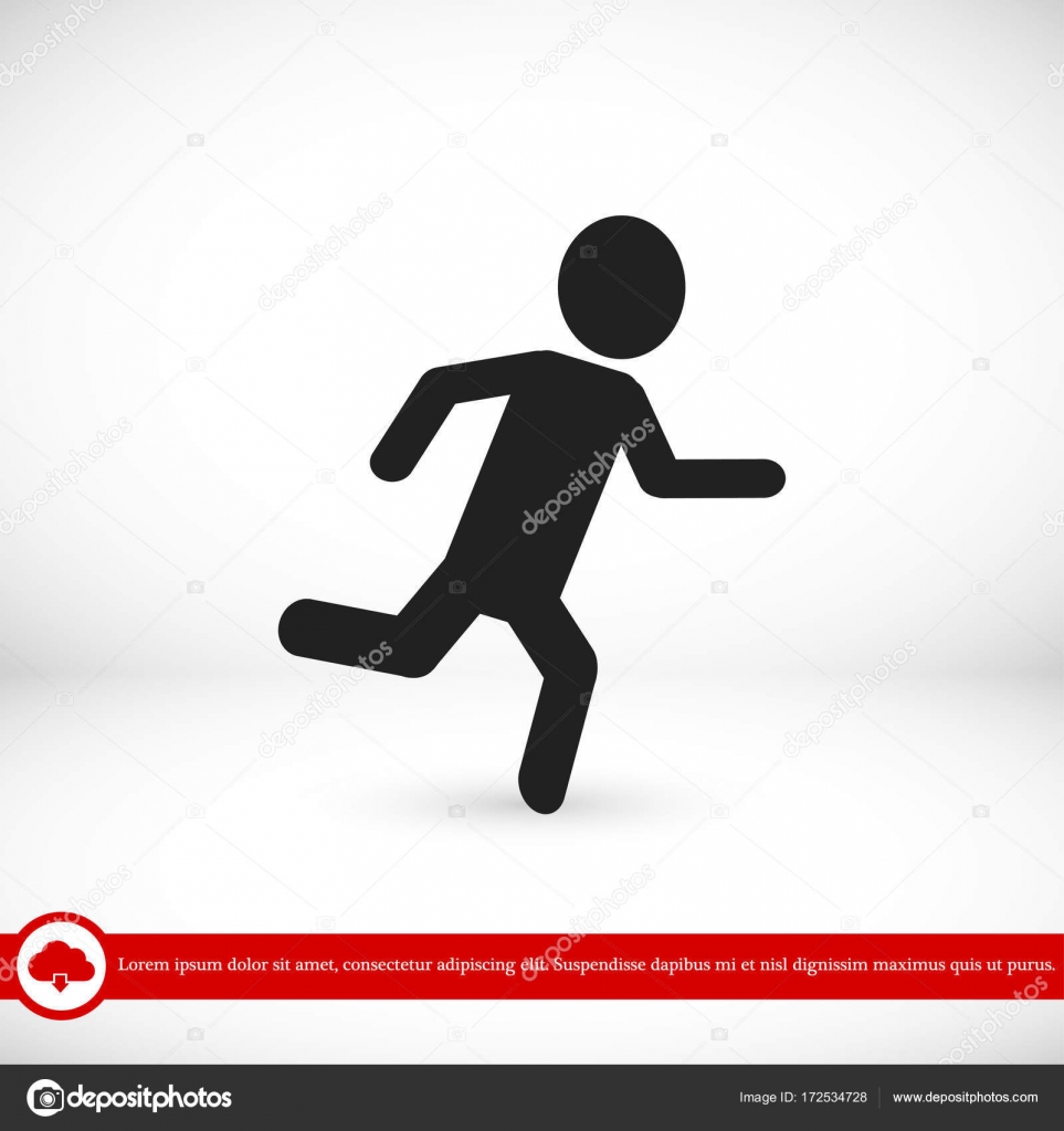 Running sign icon — Stock Vector © SimVA #172534728