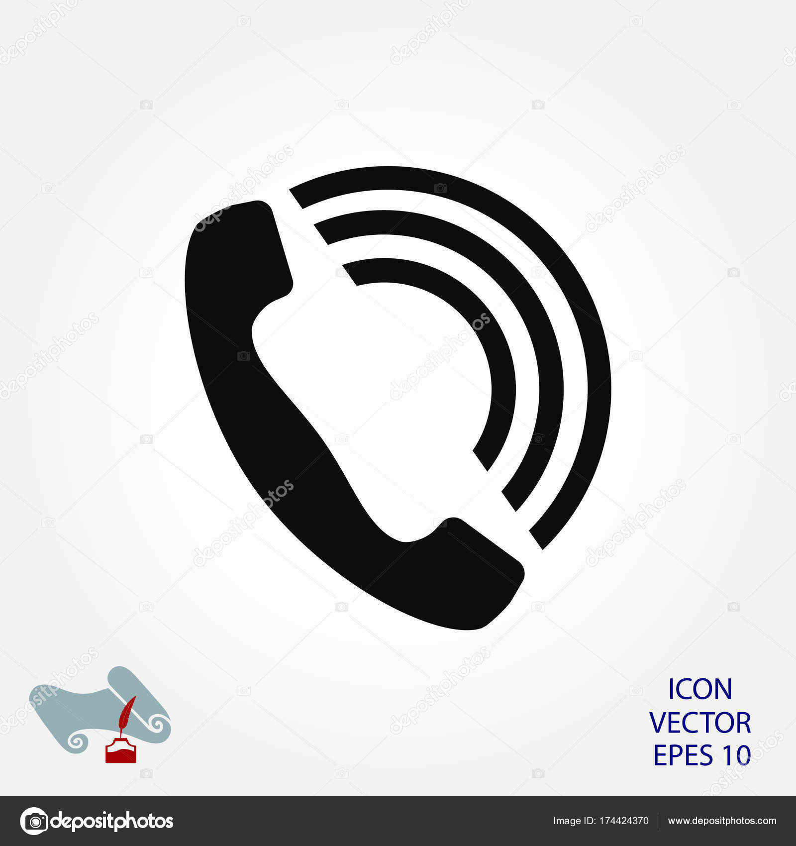 Icono signo de llamada Vector de stock por ©SimVA 174424370