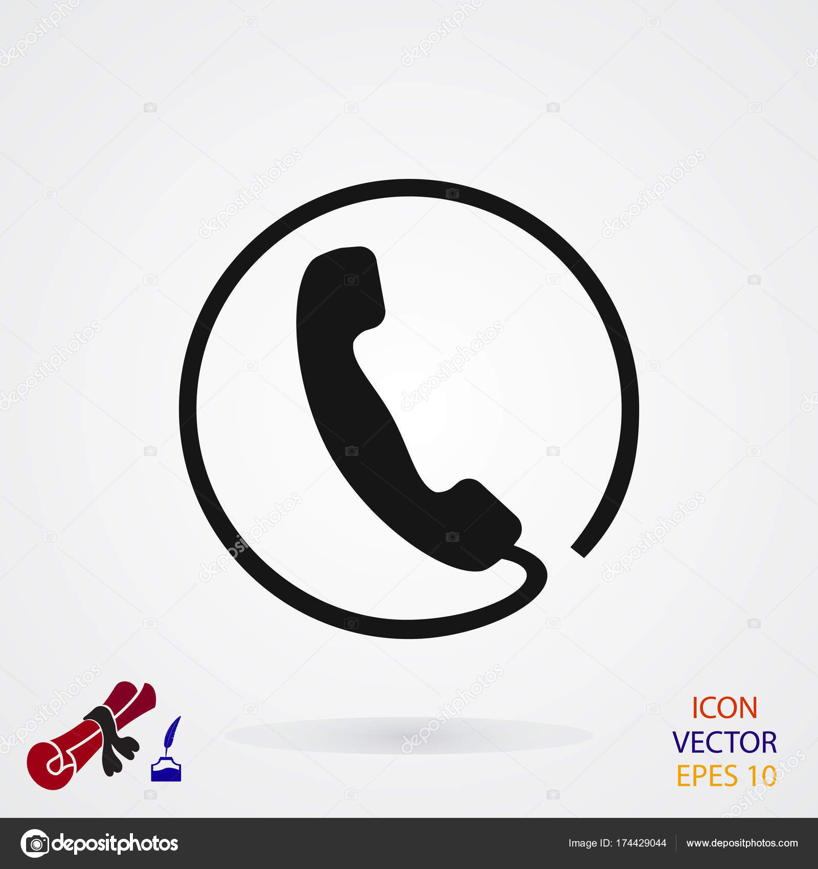Call sign icon Stock Vector Image by ©SimVA #174429044
