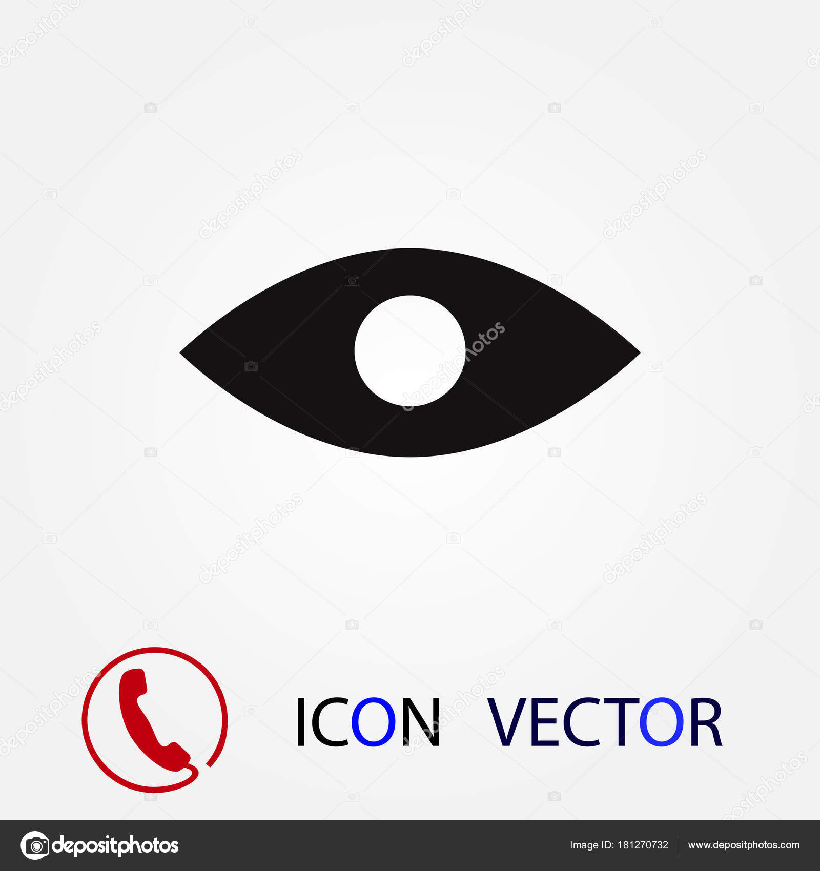 Icono Del Ojo Vector Mejor Icono Plano Eps Vector de stock por ©SimVA ...