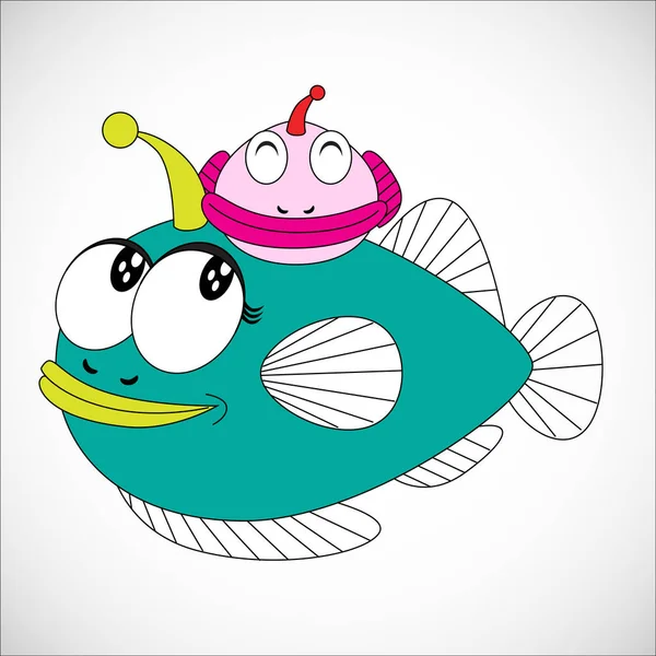 Cute two fish cartoon Stock Photos, Royalty Free Cute two fish cartoon ...