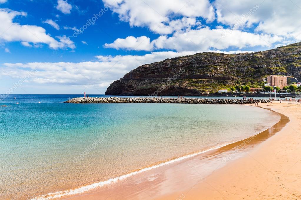 Beach on Machico bay Stock Photo by ©DaLiu 127333132