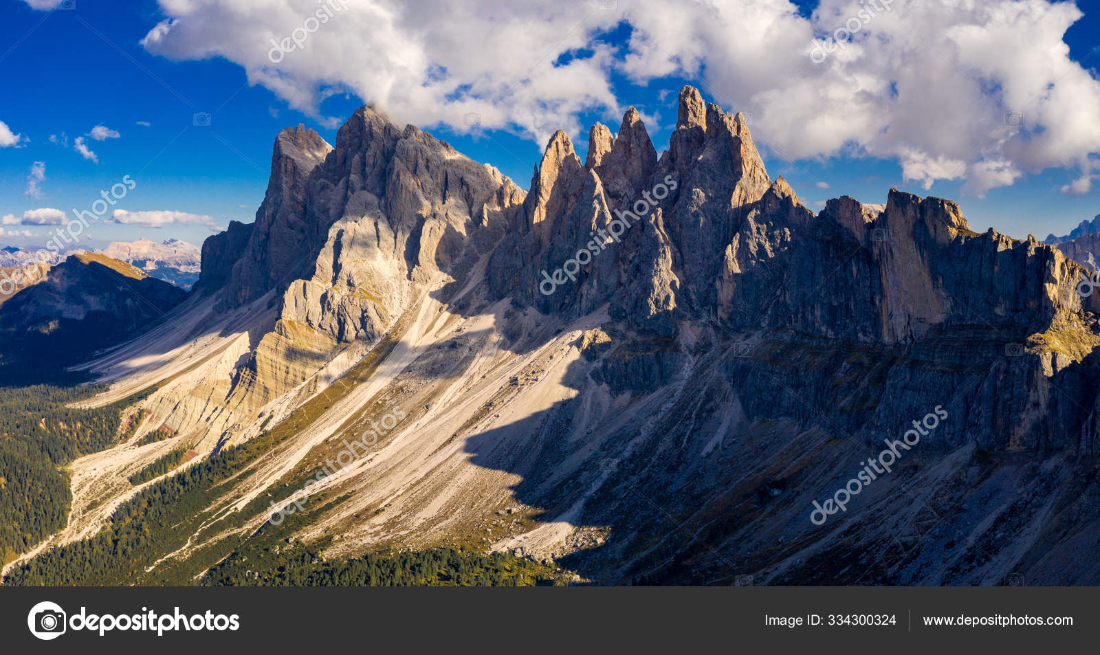Panorama on Seceda peaks. Trentino Alto Adige, Dolomites Alps, S Stock ...
