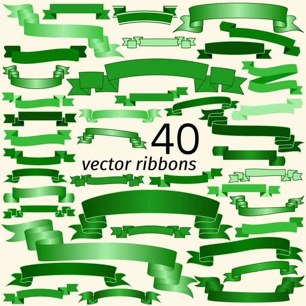Green ribbon Vector Images | Depositphotos