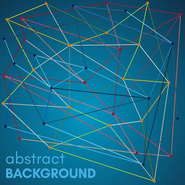 Polygonal background with molecular connection. Stock Vector Image by ...