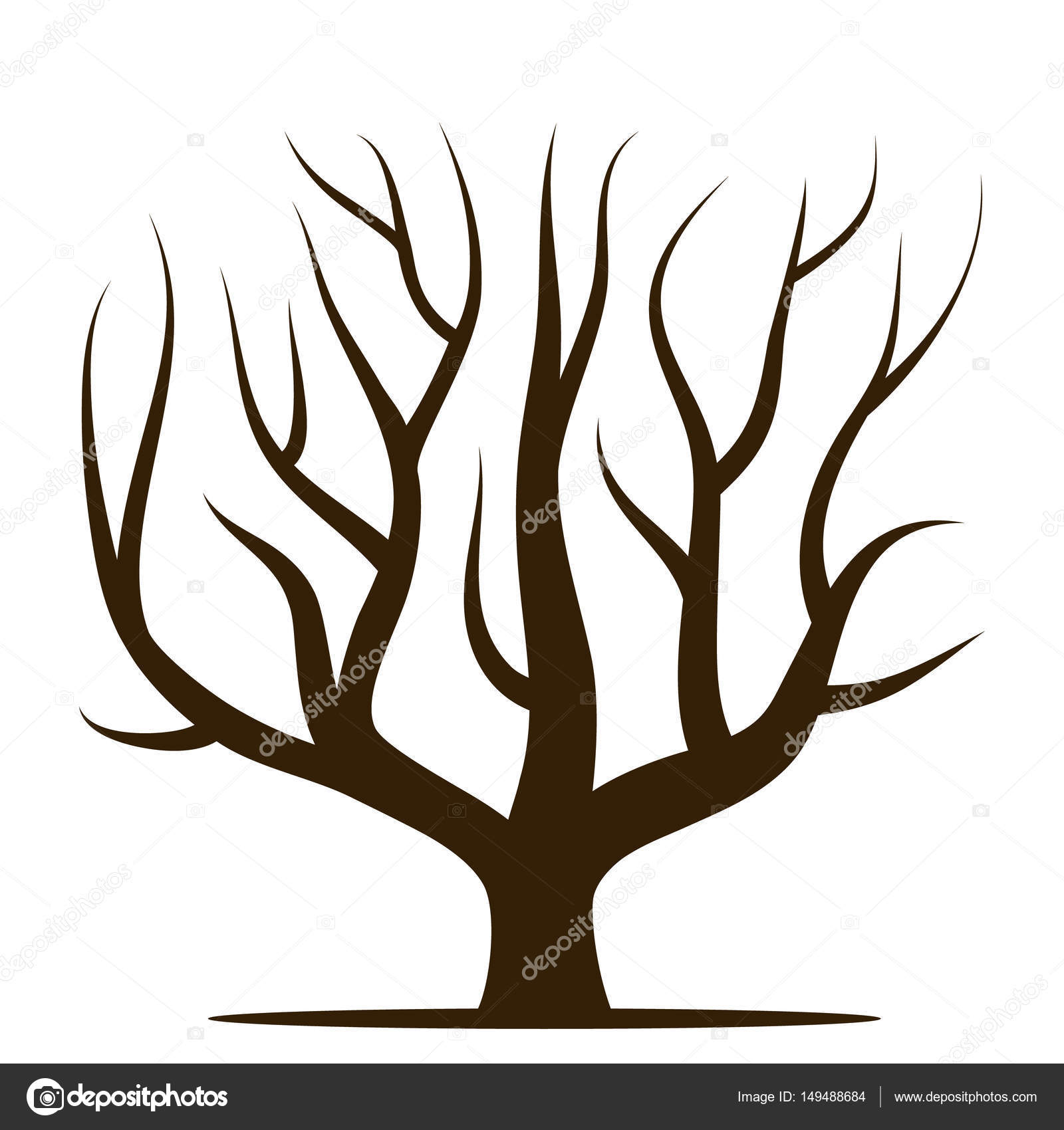 Árbol sin hojas Vector de stock #149488684 de ©DniproDD