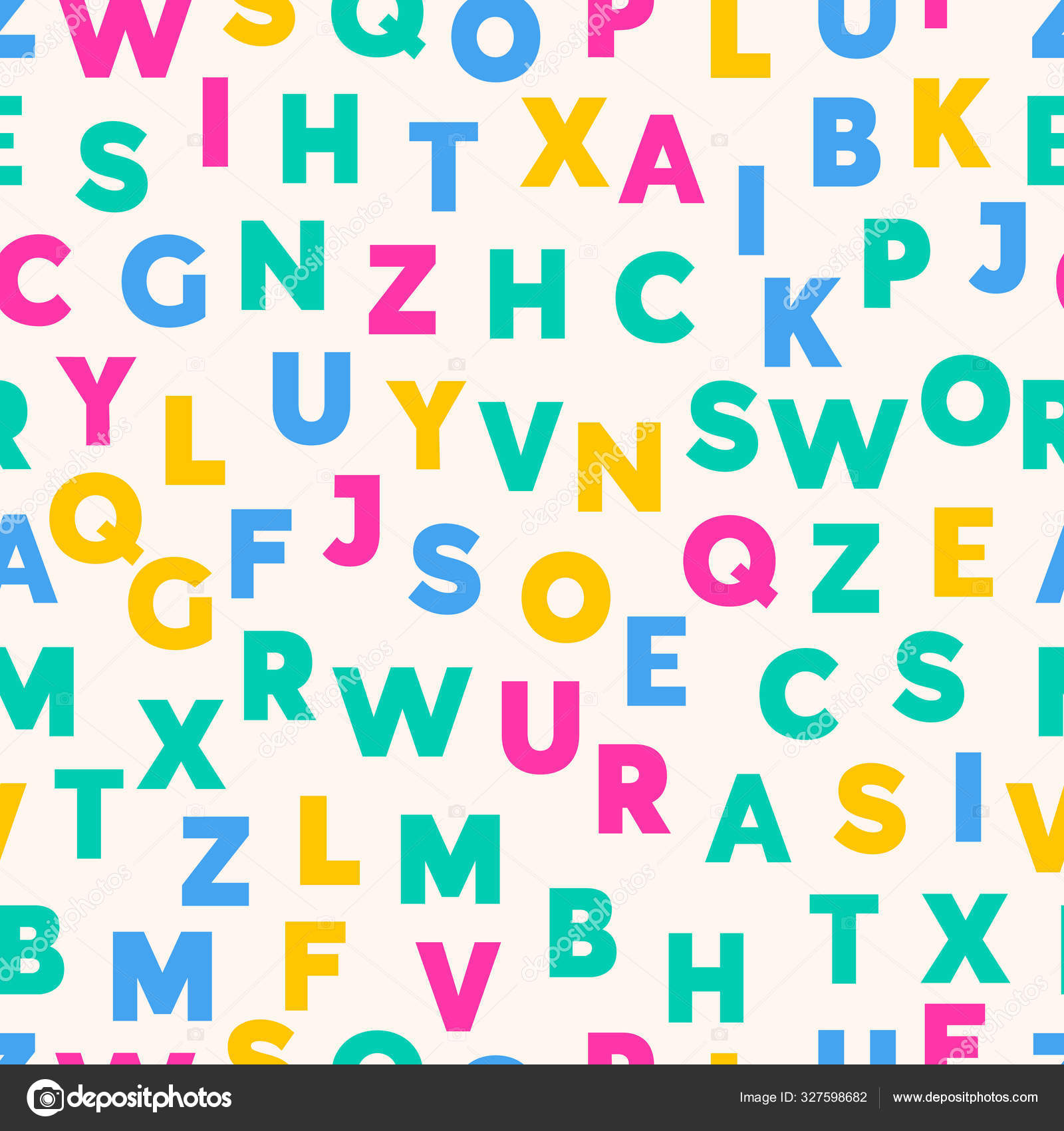 Alphabet vector seamless background Stock Vector by ©DniproDD 327598682