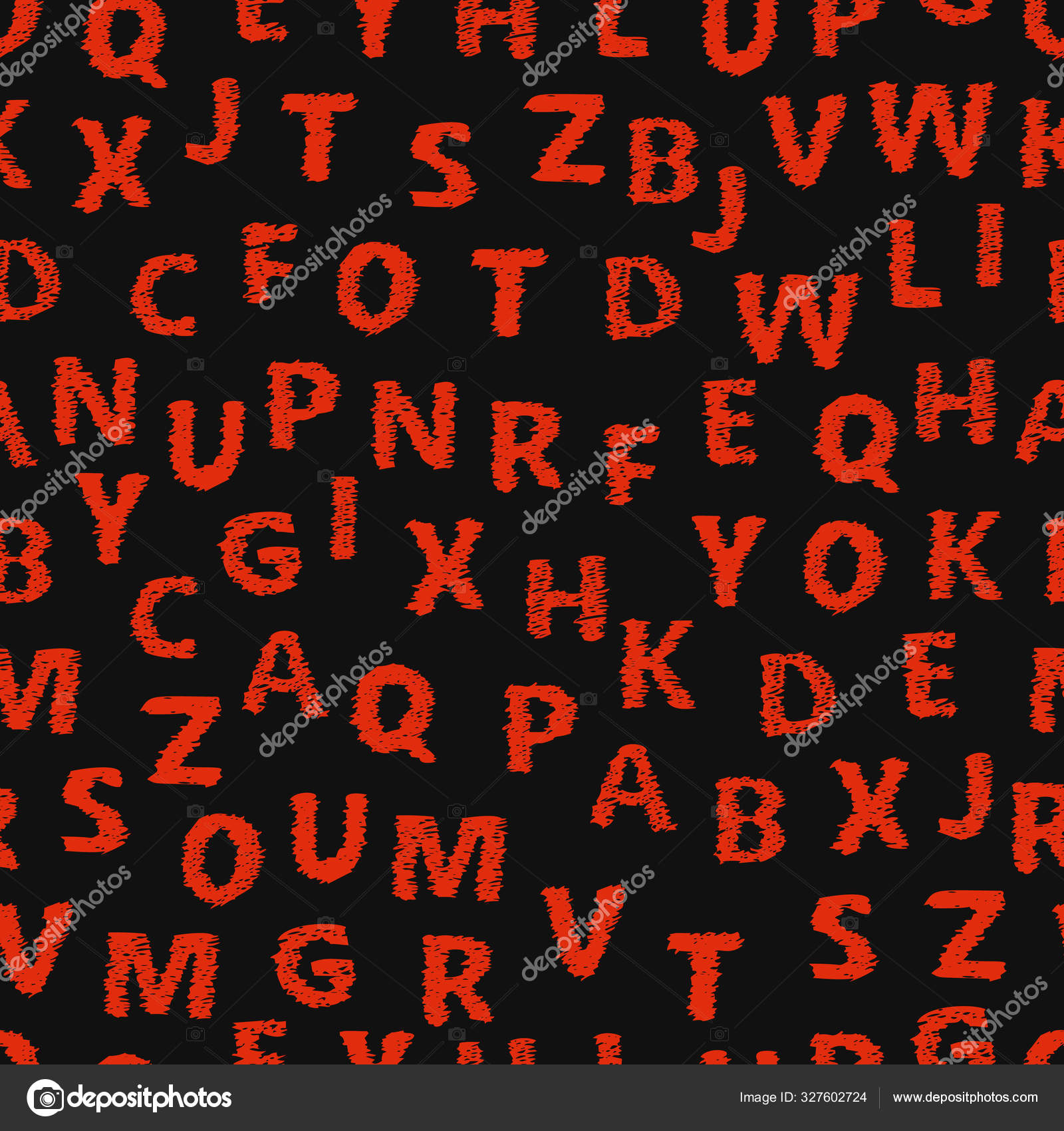 Doodle alphabet vector seamless background Stock Vector Image by ...