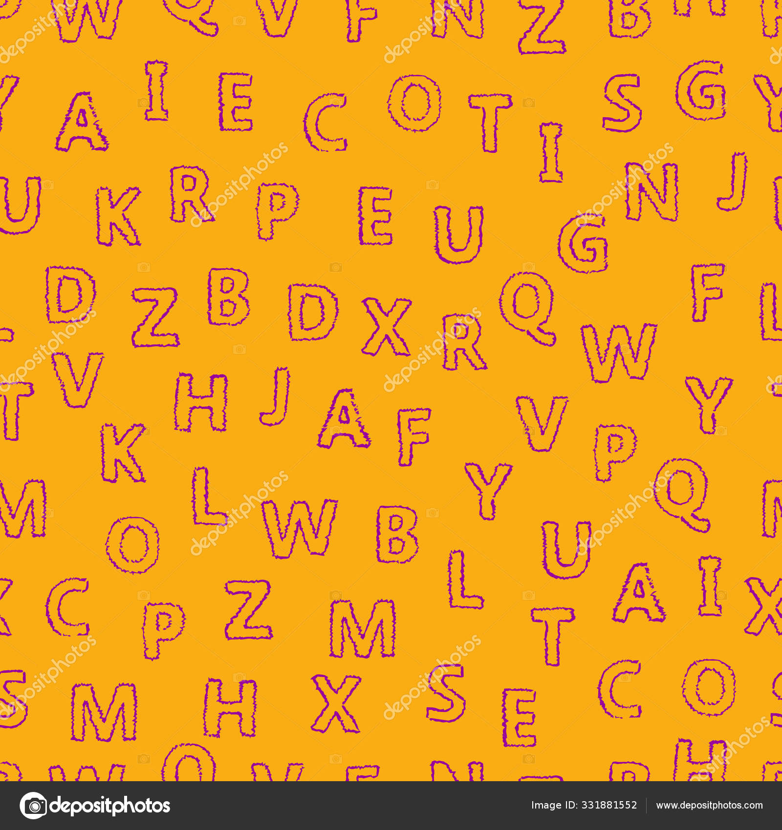 Doodle alphabet vector seamless background Stock Vector by ©DniproDD ...