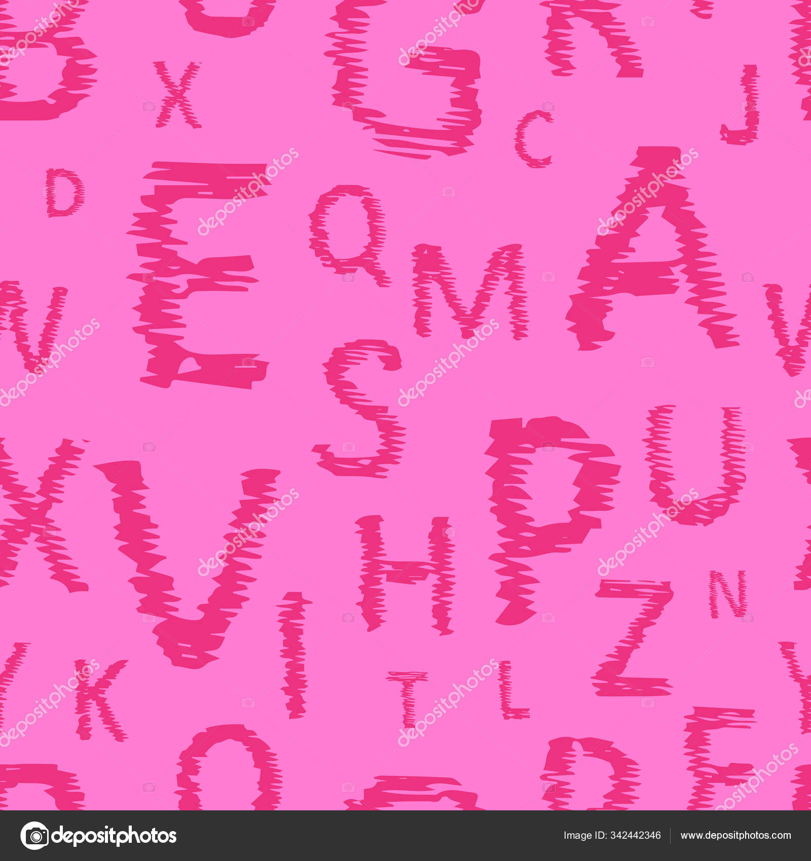 Doodle alphabet vector seamless background Stock Vector by ©DniproDD 342442346